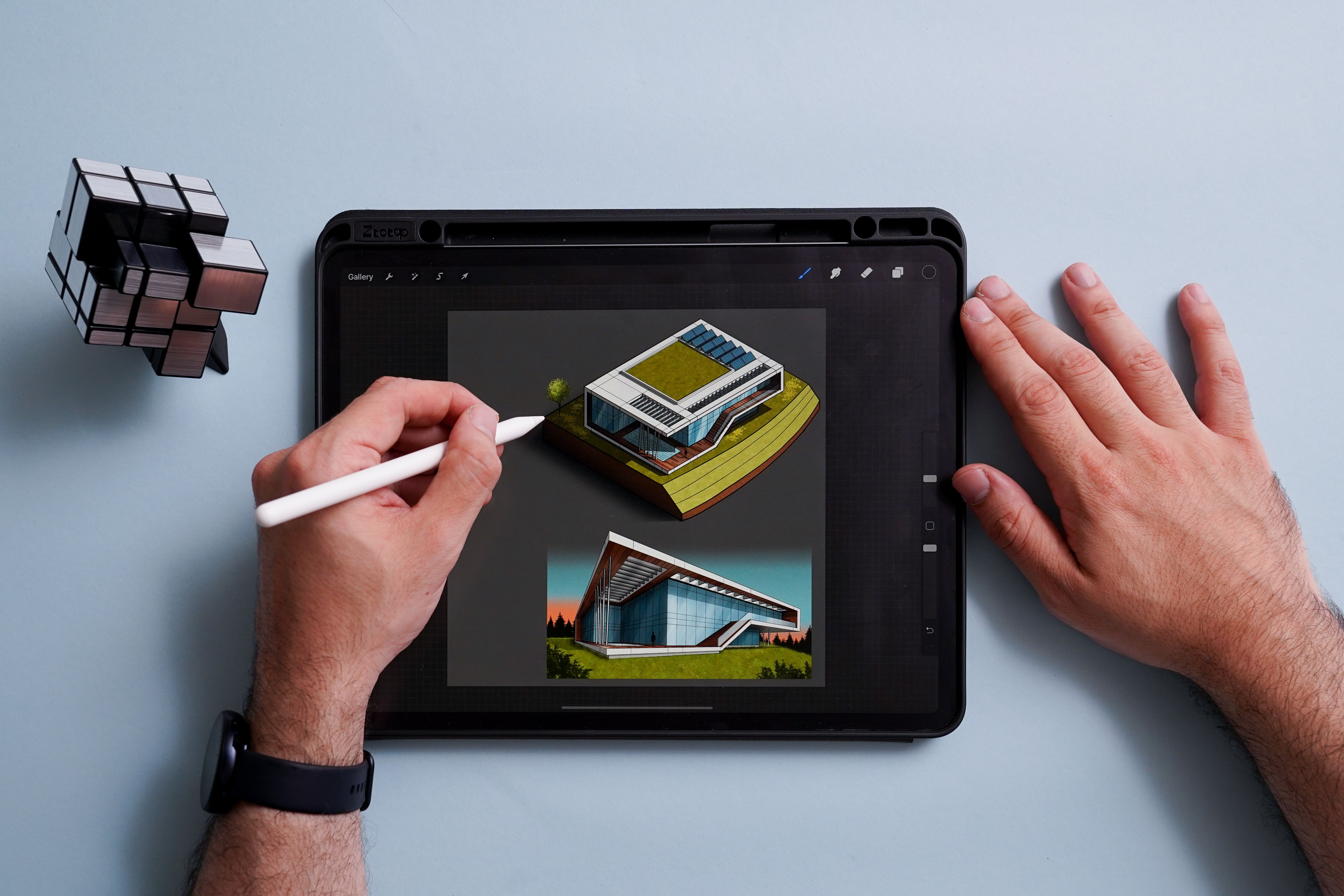 Free Examples for the Different Types of Perspective Drawing | Domestika